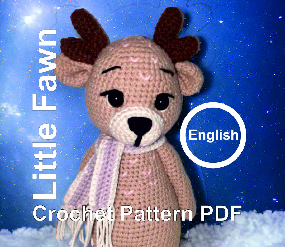 Little Fawn Crochet Pattern, Amigurumi Deer Pattern, Digital Downloads ...