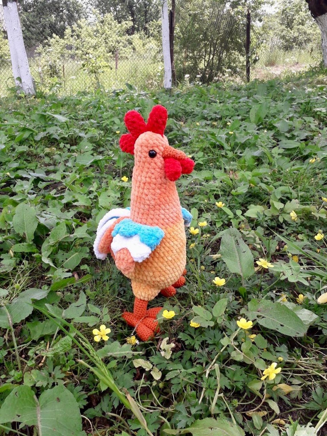 Rooster Crochet Pattern, Chicken Digital Pattern - Etsy