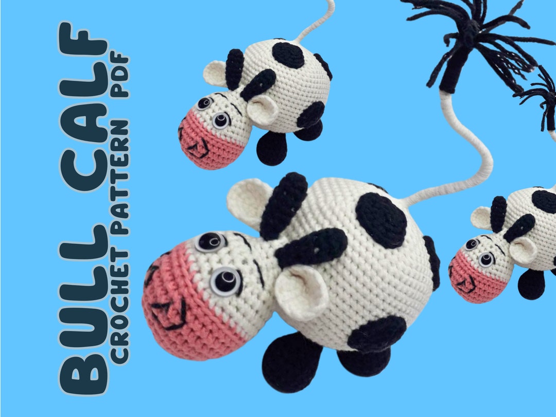 Crochet Bull Pattern, Crochet Pattern Animals, Cow Amigurumi Pattern - Etsy