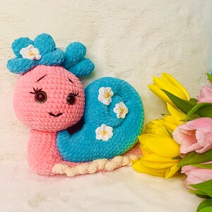 Snail Crochet Pattern, Cute Snail Digital Pattern, Snail Amigurumi PDF ...