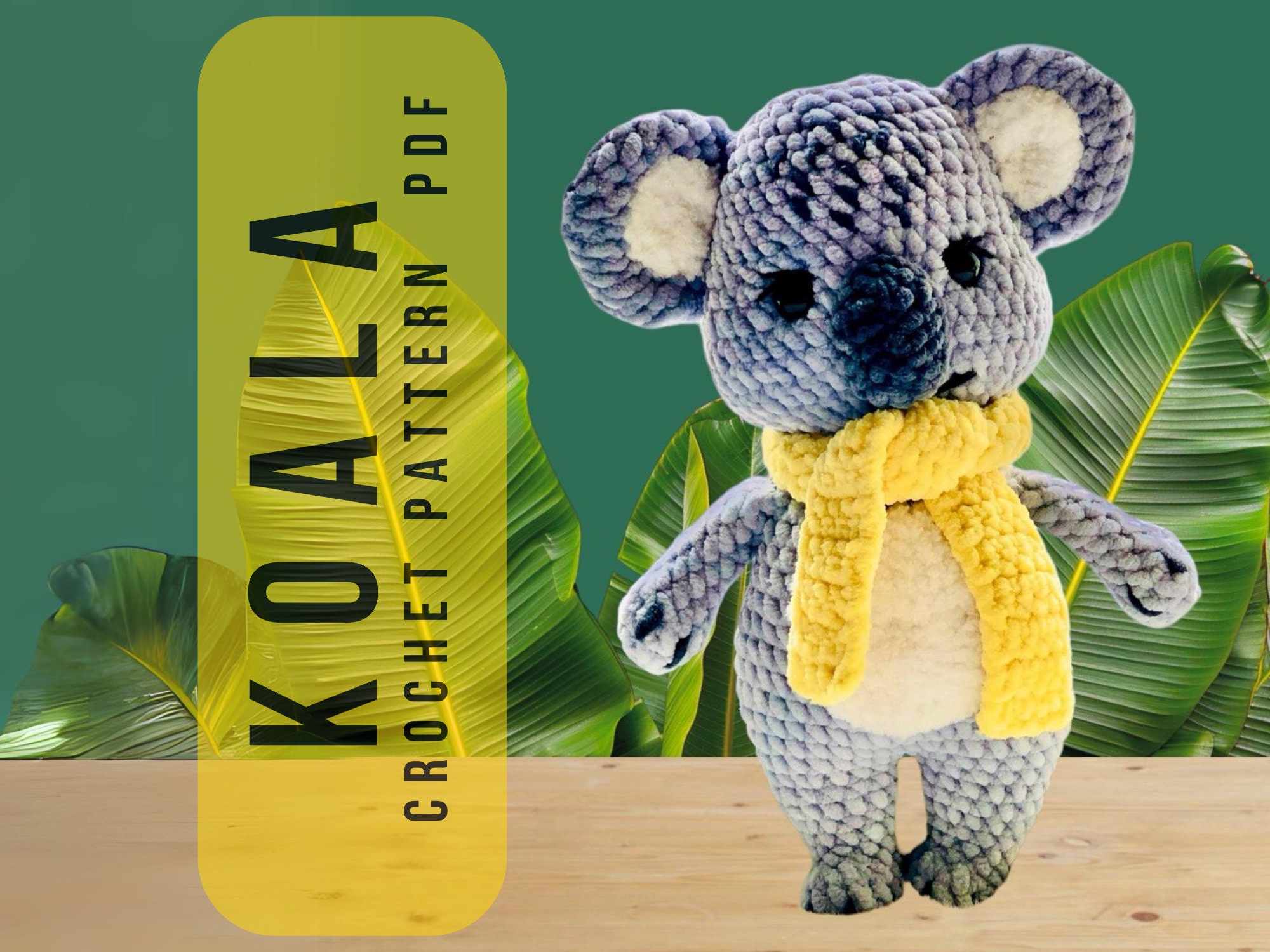 Koala Crochet Pattern, Animal Crochet Pattern, Amigurumi Koala Pattern ...