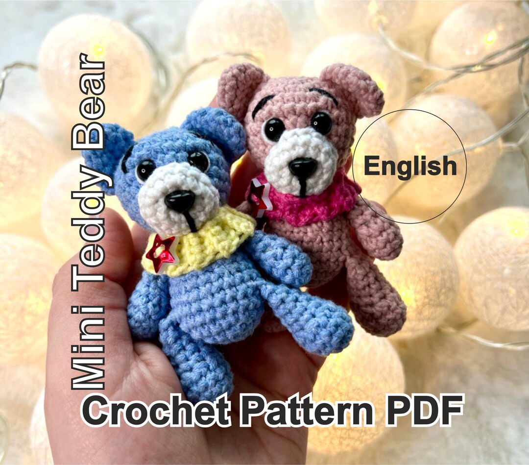Mini Crochet Bear Pattern, Amigurumi Keychain (digital Pattern) - Etsy