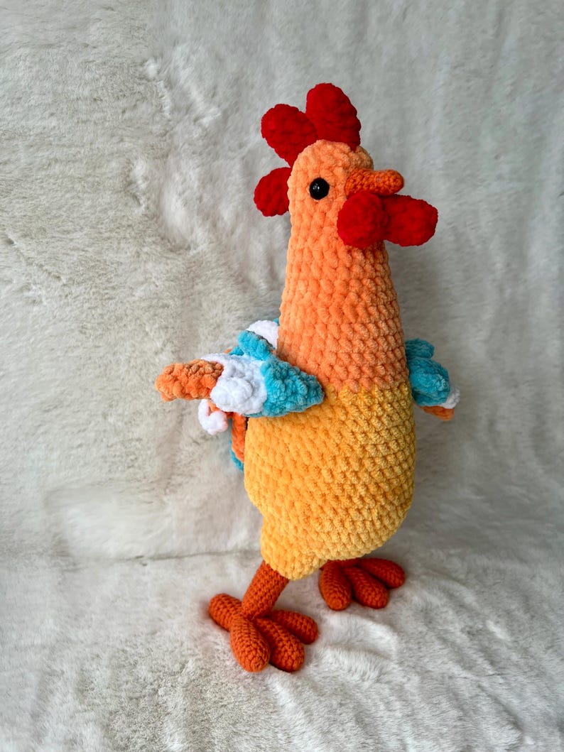 Rooster Crochet Pattern, Chicken Digital Pattern - Etsy