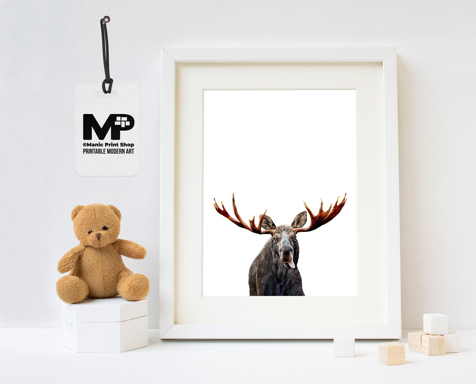 Moose Poster Wildlife Photography Forest Animals Printable Wall Art ...