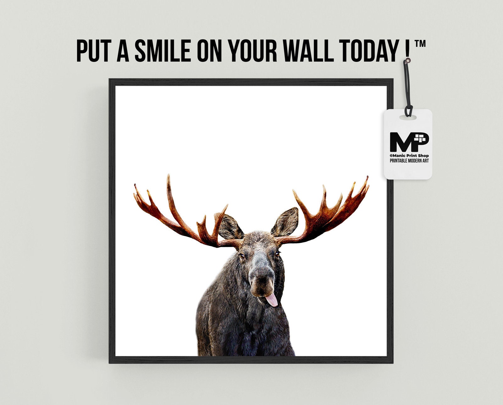 Moose Poster Wildlife Photography Forest Animals Printable Wall Art ...
