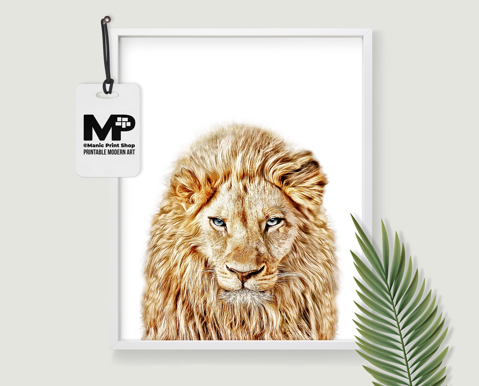 Lion Print Jungle Nursery Wall Art Downloadable Prints. African ...