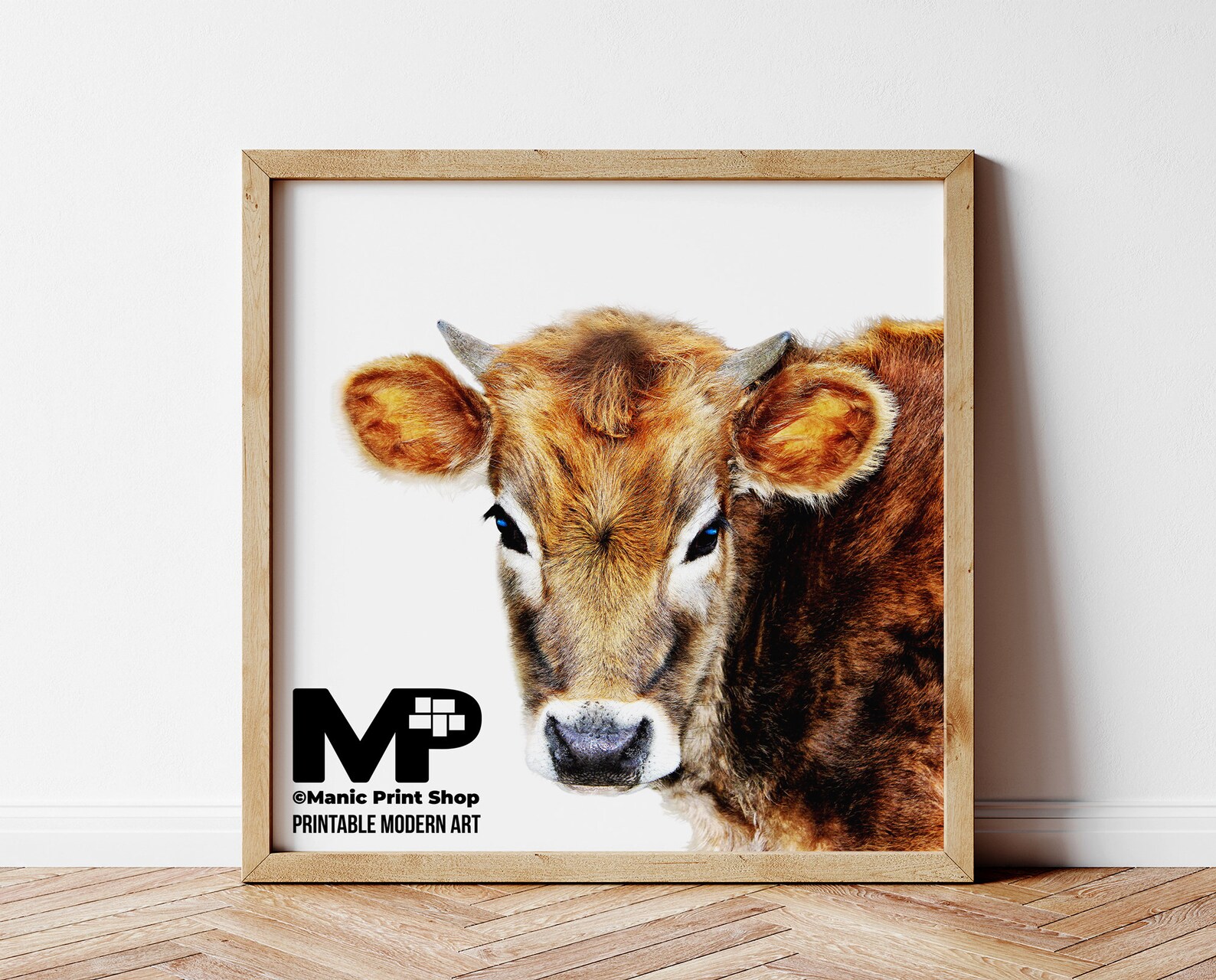 Cow Print Art Vegan Poster Downloadable Animal Prints for - Etsy
