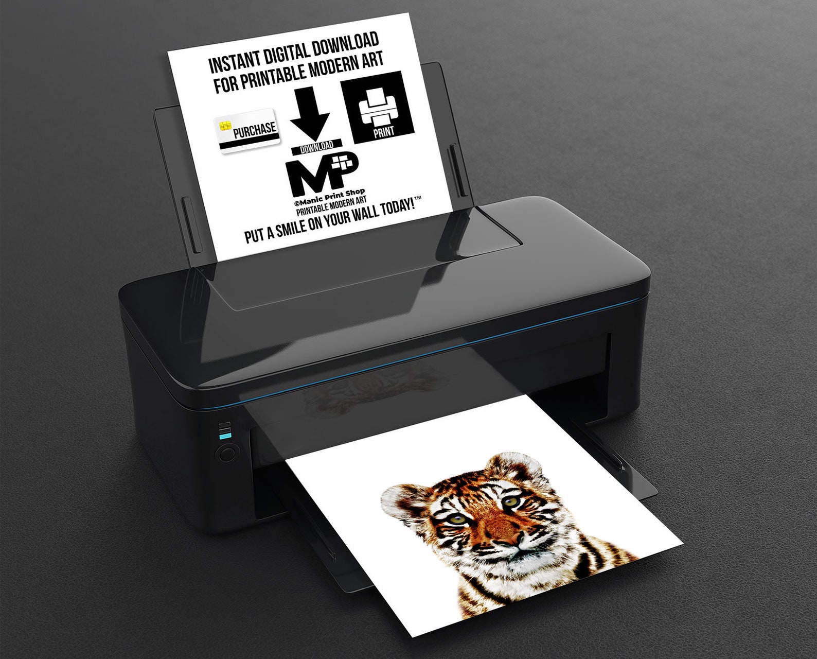 Tiger Art Print. Downloadable Prints of Wildlife Photography - Etsy