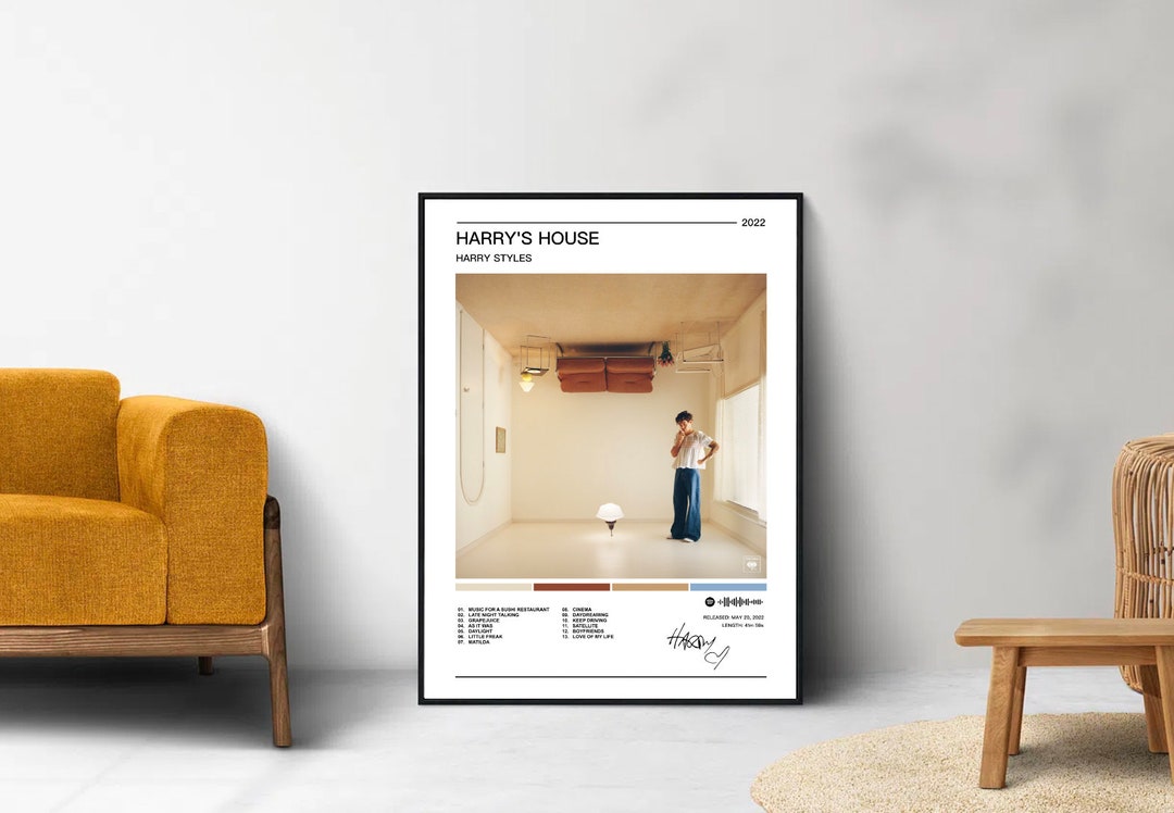 Harry Styles Harry's House Album Poster Merch Custom Poster Wall Art ...