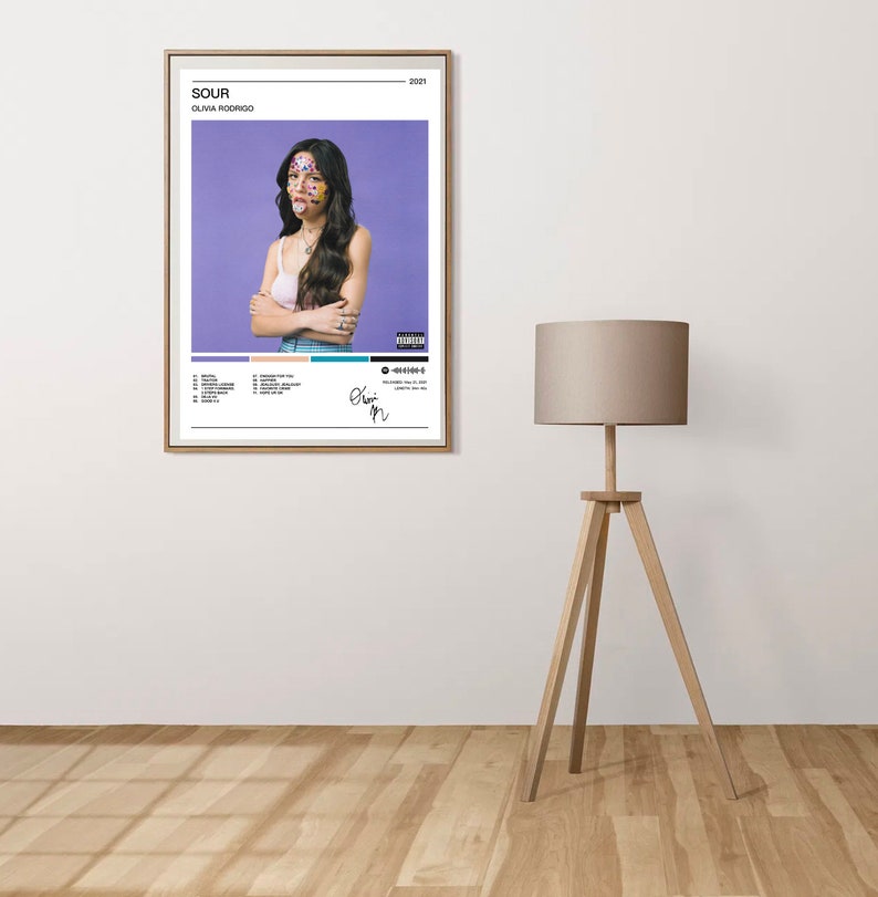 Olivia Rodrigo Sour Album Poster Merch Custom Poster - Etsy