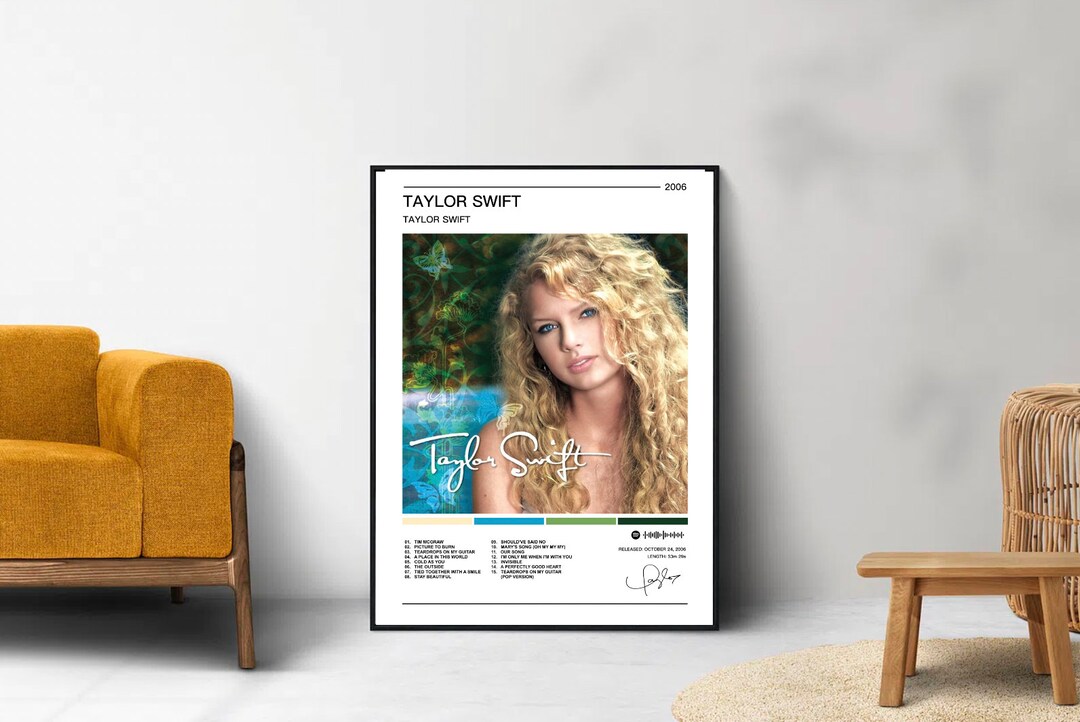 Taylor Swift Album Poster Swiftie Merch Custom Poster Wall Art Print ...