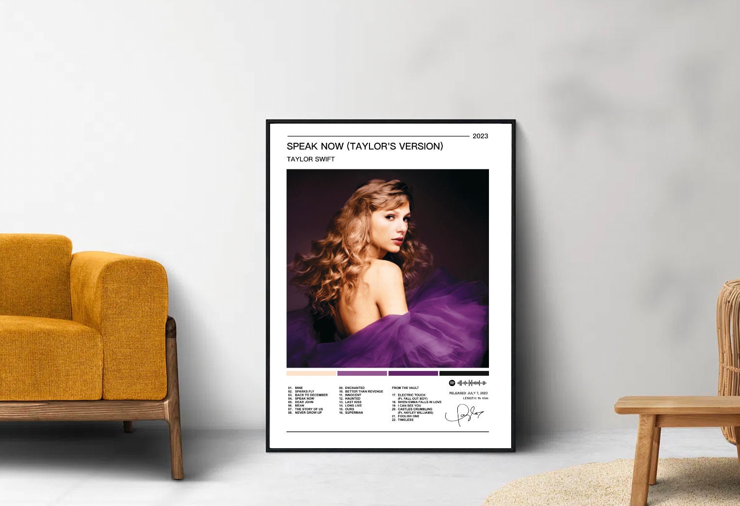 Taylor | Speak Now Album Poster | taylor version Merch | Taylo version ...