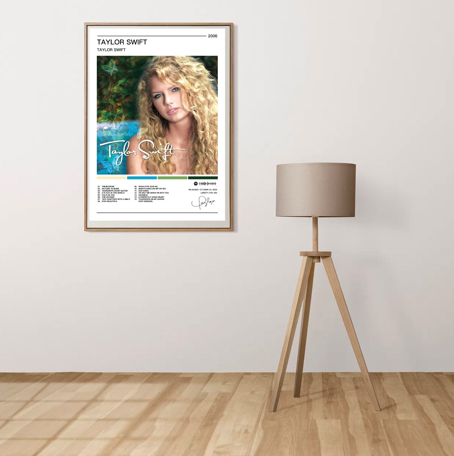 Taylor Swift Album Poster Swiftie Merch Custom Poster Wall Art Print ...