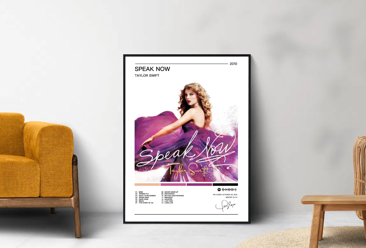 Taylor | Speak Now Album Poster | taylor version Merch | Taylo version ...