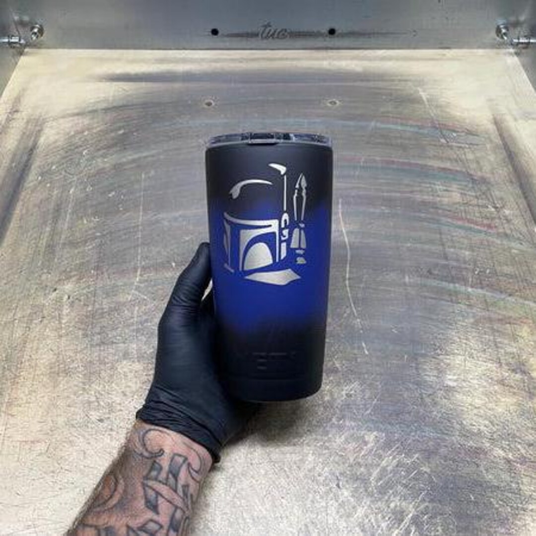 Jango Fett Ready to Ship Helmet Outline & Mythosaur Emblem Dishwasher ...