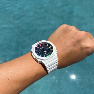 Custom Made Colorful Rainbow Index and Case Cover Casio - Etsy