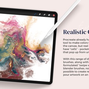 Acrylic Pour Brush Bundle for Procreate App on iPad - Fluid Art ...