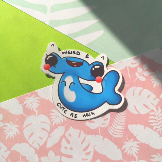 Weirdly Cute Glossy Vinyl Sticker Scrapbook Bullet Journal - Etsy