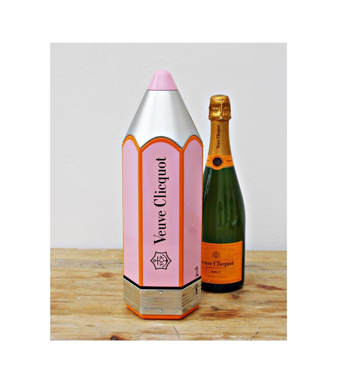 VEUVE CLICQUOT PENCIL Rose Metal Box French Champagne Insulated Case - Etsy