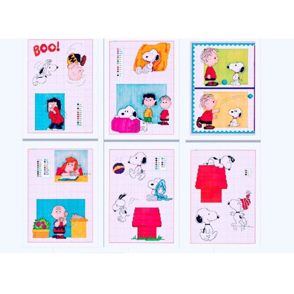 Snoopy Counted Cross Stitch - Etsy