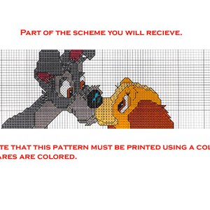 Lady and the Tramp Vintage Cross Stitch Pattern to Download - Etsy