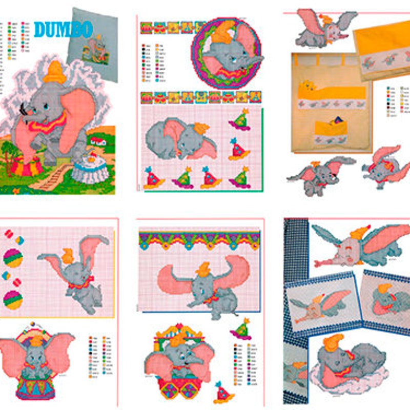 Dumbo Cross Stitch Pattern - Etsy