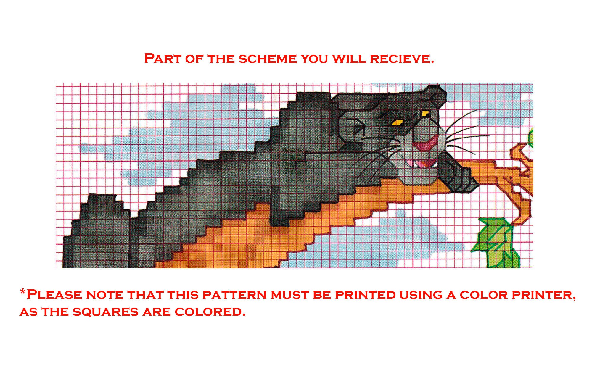 The Jungle Book Vintage Cross Stitch Patterns to Download - PDF File - Etsy