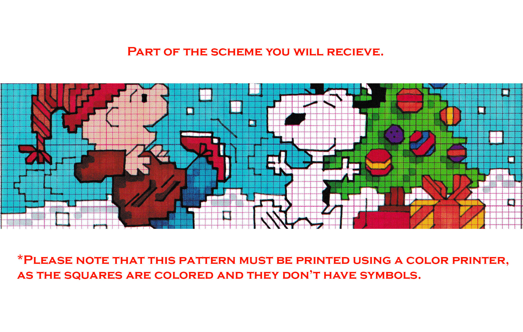 Set of Christmas with Snoopy Vintage Cross Stitch Pattern to | Etsy