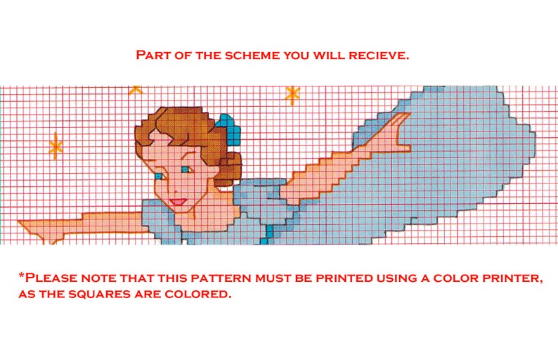 Set of Peter Pan Vintage Cross Stitch Patterns to Download - PDF File ...