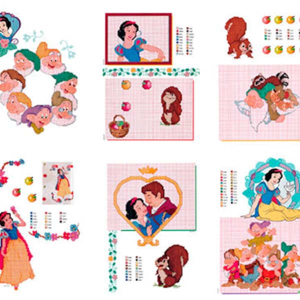 Snow White Patterns - Etsy