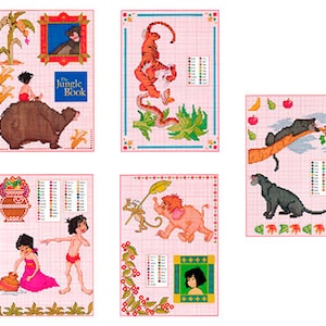 The Jungle Book Vintage Cross Stitch Patterns to Download - PDF File - Etsy