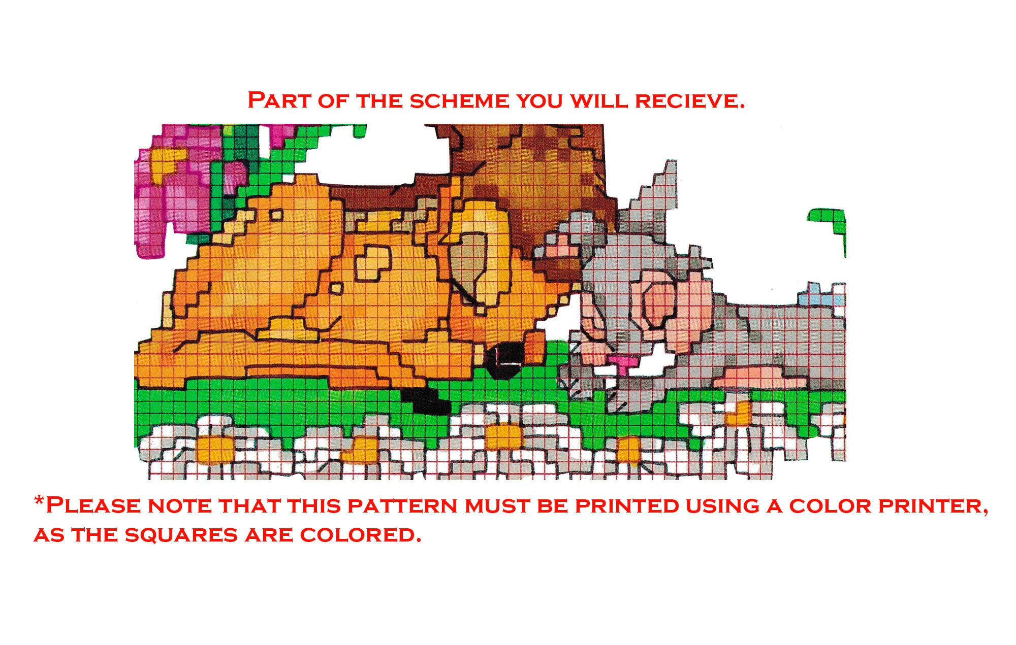 Set of Bambi Vintage Cross Stitch Patterns to Download - PDF File - Etsy