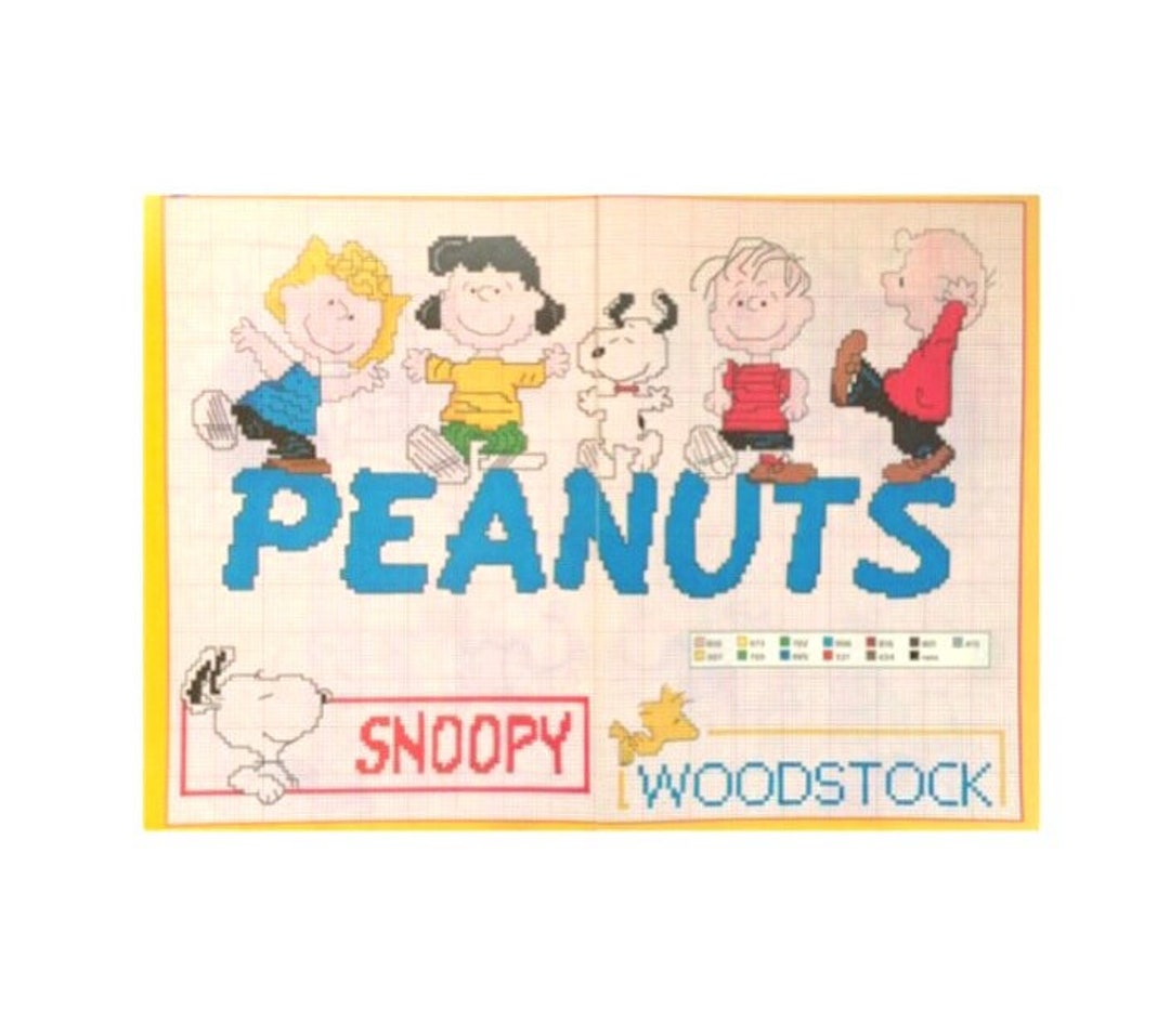Peanuts Vintage Cross Stitch Pattern to Download - PDF File - Etsy