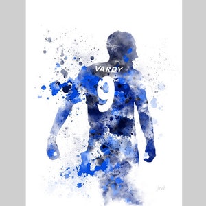 Jamie Vardy ART PRINT Leicester City Football Sport Gift - Etsy