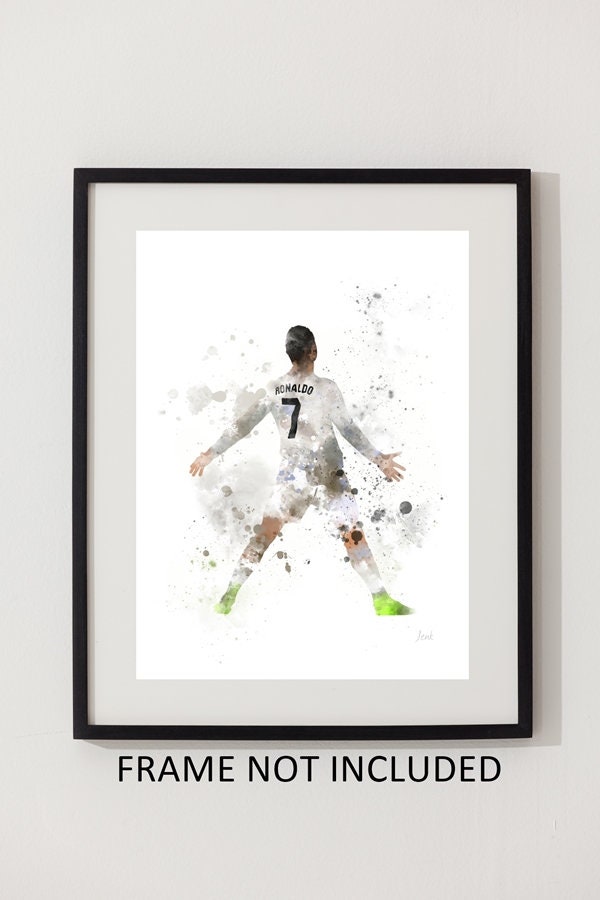 Cristiano Ronaldo ART PRINT Football, Sport, Gift, Wall Art, Home Decor ...