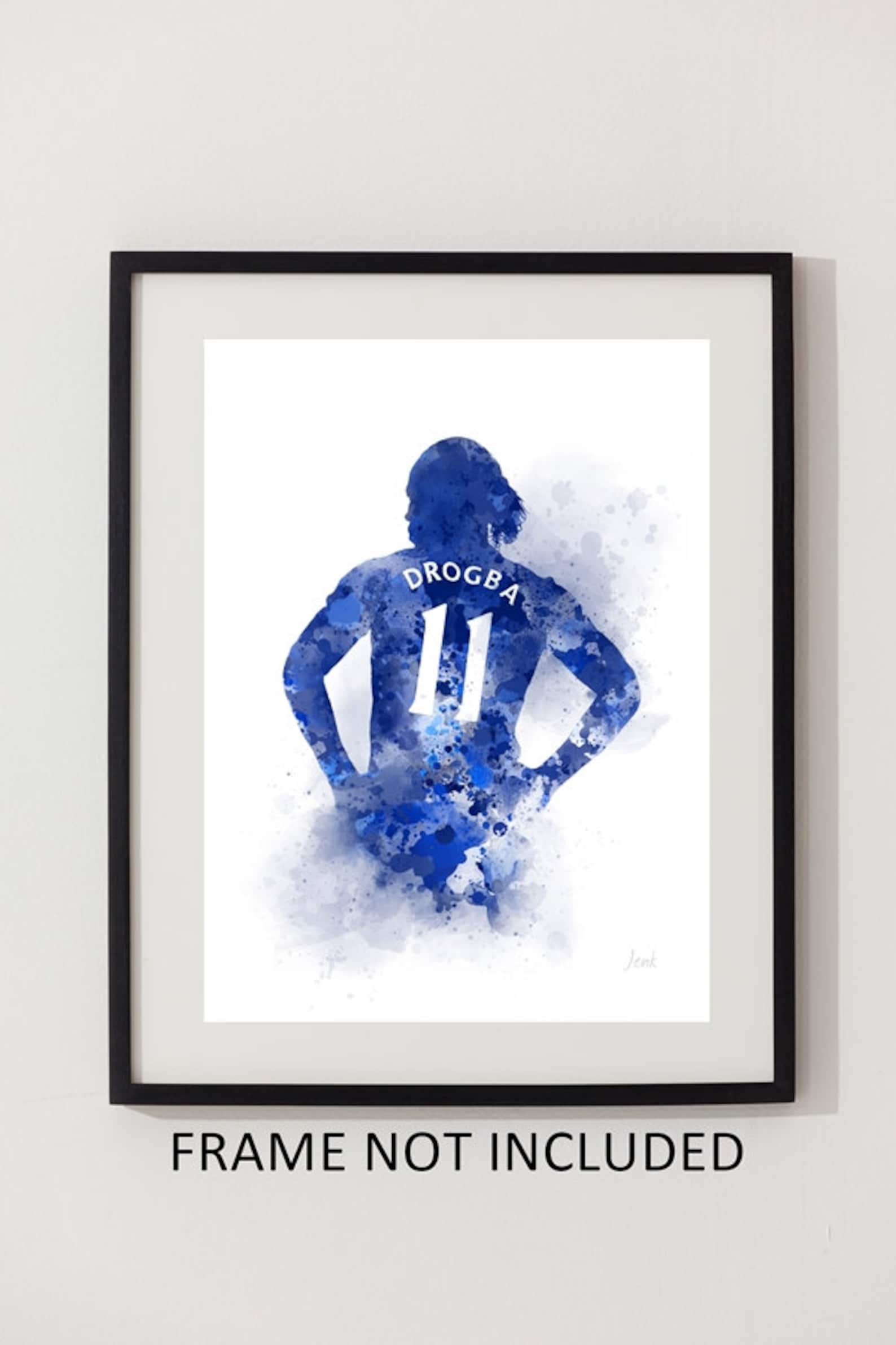 Didier Drogba ART PRINT Chelsea Football Sport Gift Wall - Etsy