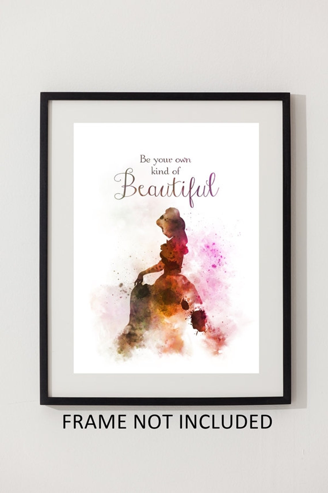 Belle Quote ART PRINT Beauty and the Beast Princess Nursery - Etsy