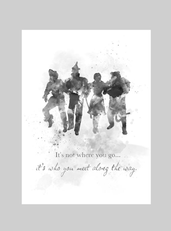 Wizard of Oz Quote ART PRINT Gift Nursery Wall Art Home | Etsy UK