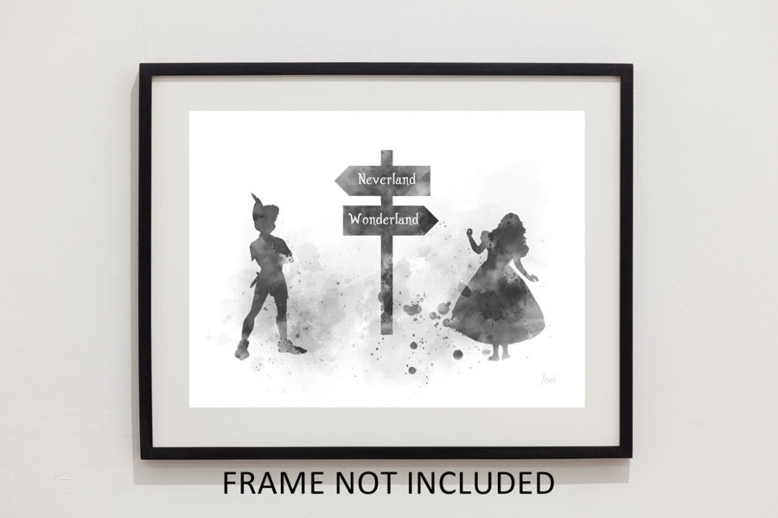 Alice in Wonderland Peter Pan Signpost Neverland Nursery - Etsy