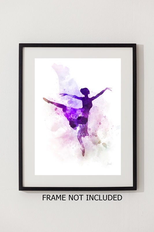 Ballerina ART PRINT Ballet Dancer, Dance, Gift for Her, Wall Art, Home ...