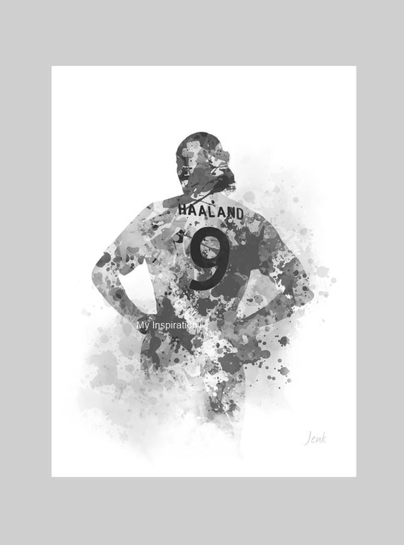 Erling Haaland ART PRINT Manchester City Football Sport - Etsy UK