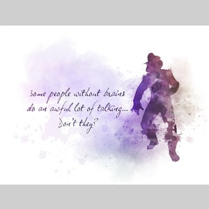 Scarecrow Quote ART PRINT Wizard of Oz, Nursery, Gift, Wall Art, Home ...