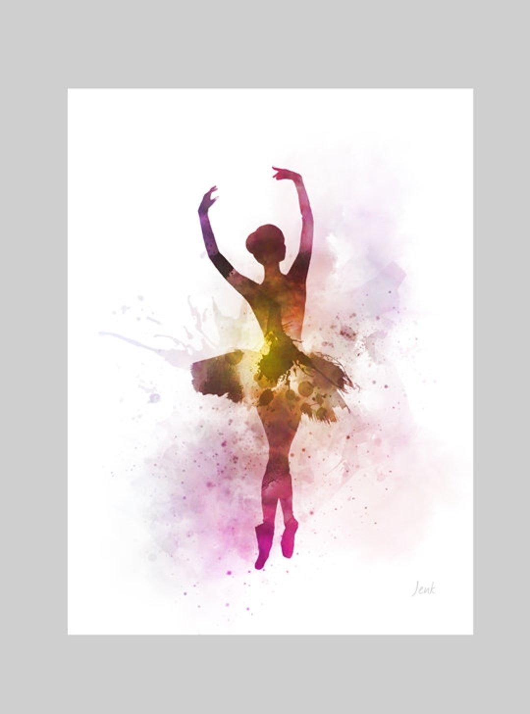Ballerina ART PRINT Ballet Dancer, Dance, Gift for Her, Wall Art, Home ...