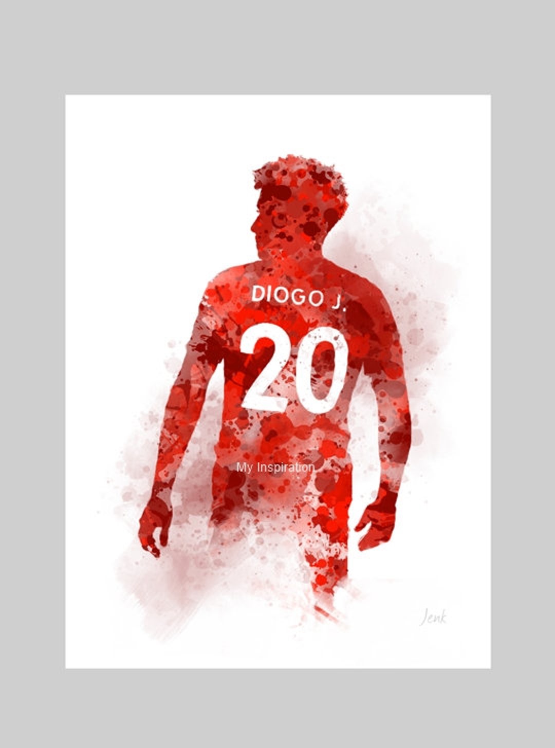 Diogo Jota ART PRINT Liverpool Football Sport Gift Wall - Etsy