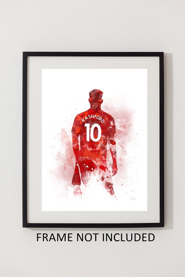 Marcus Rashford ART PRINT Manchester United Football Sport - Etsy