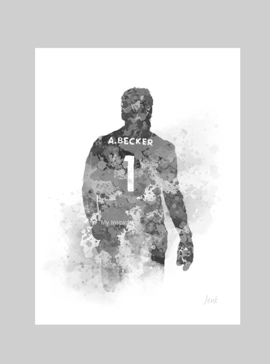 Alisson Becker Art Print: Liverpool Football Goalkeeper, Black and ...