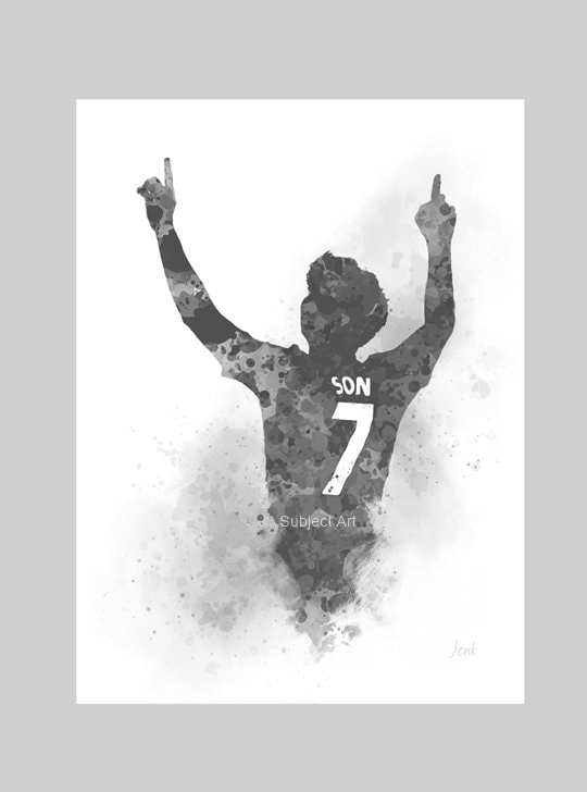 Son Heung-min ART PRINT Tottenham Hotspur Football Sport - Etsy