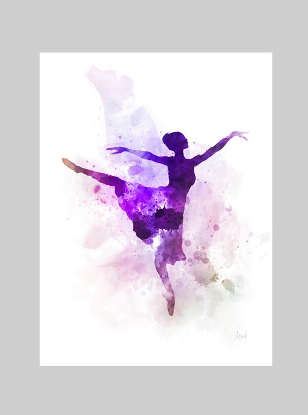 Ballerina ART PRINT Ballet Dancer, Dance, Gift for Her, Wall Art, Home ...