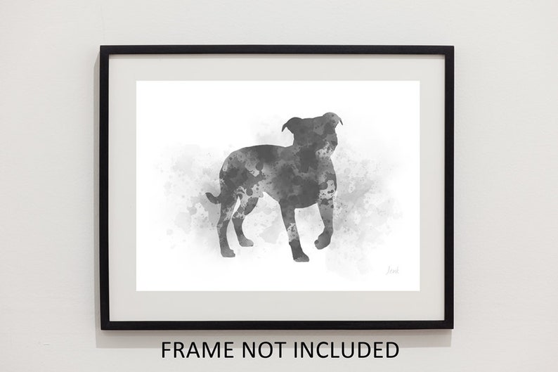 Staffordshire Bull Terrier ART PRINT Dog Staffie Animal - Etsy