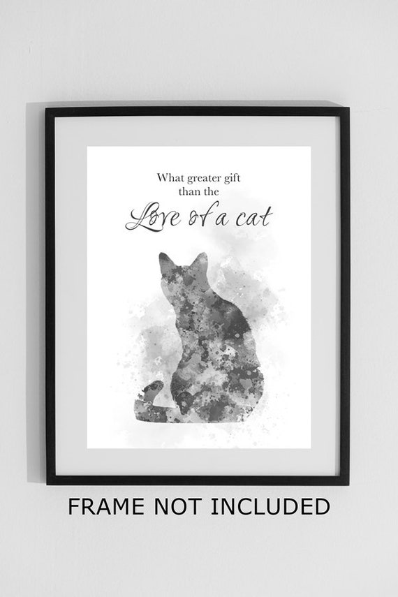 Cat Art Quotes Famous Quote Cat Wall Art